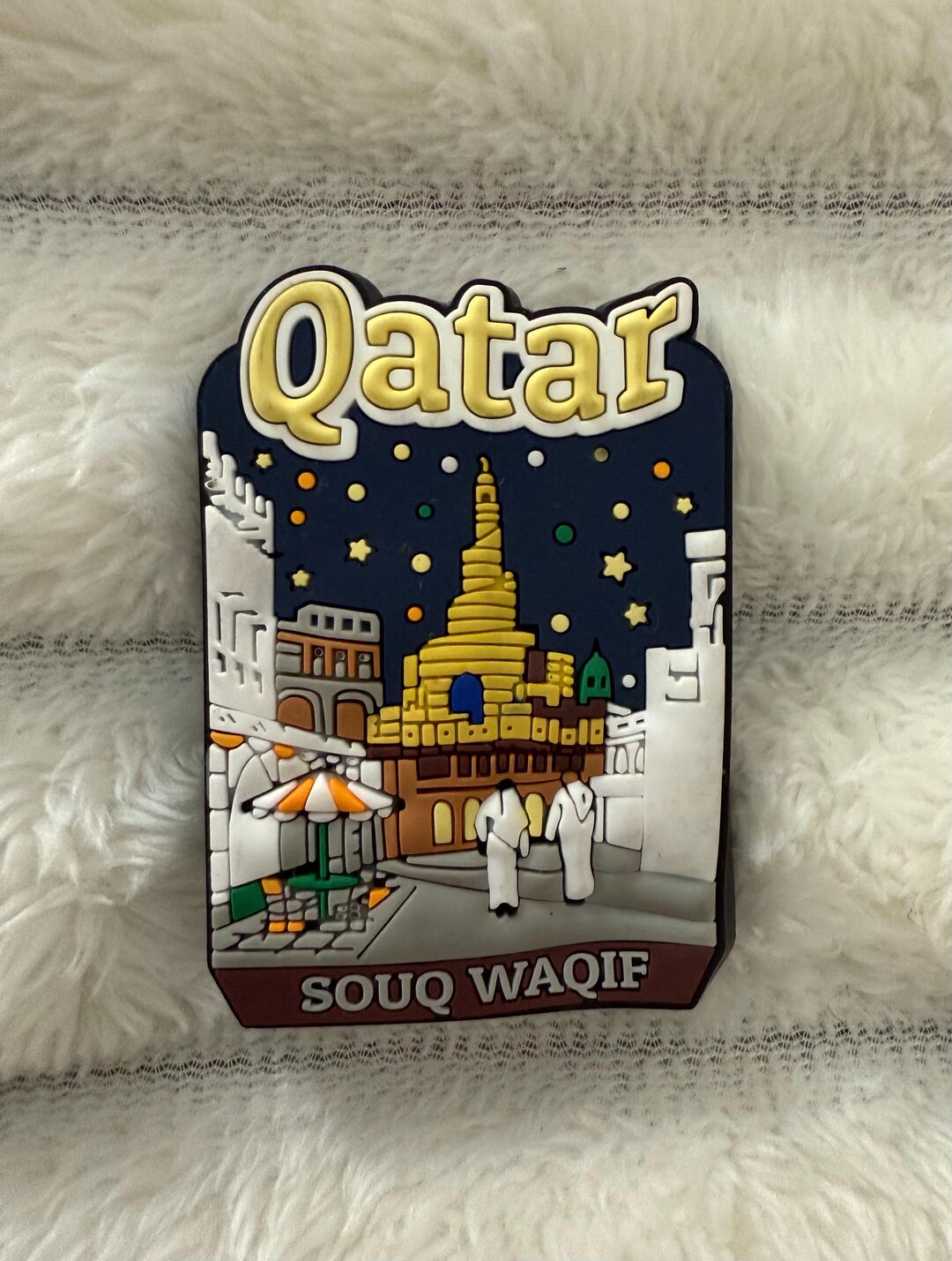 QATAR | Souq Waqif Fridge Magnet | Doha Traditional Market Souvenir ...