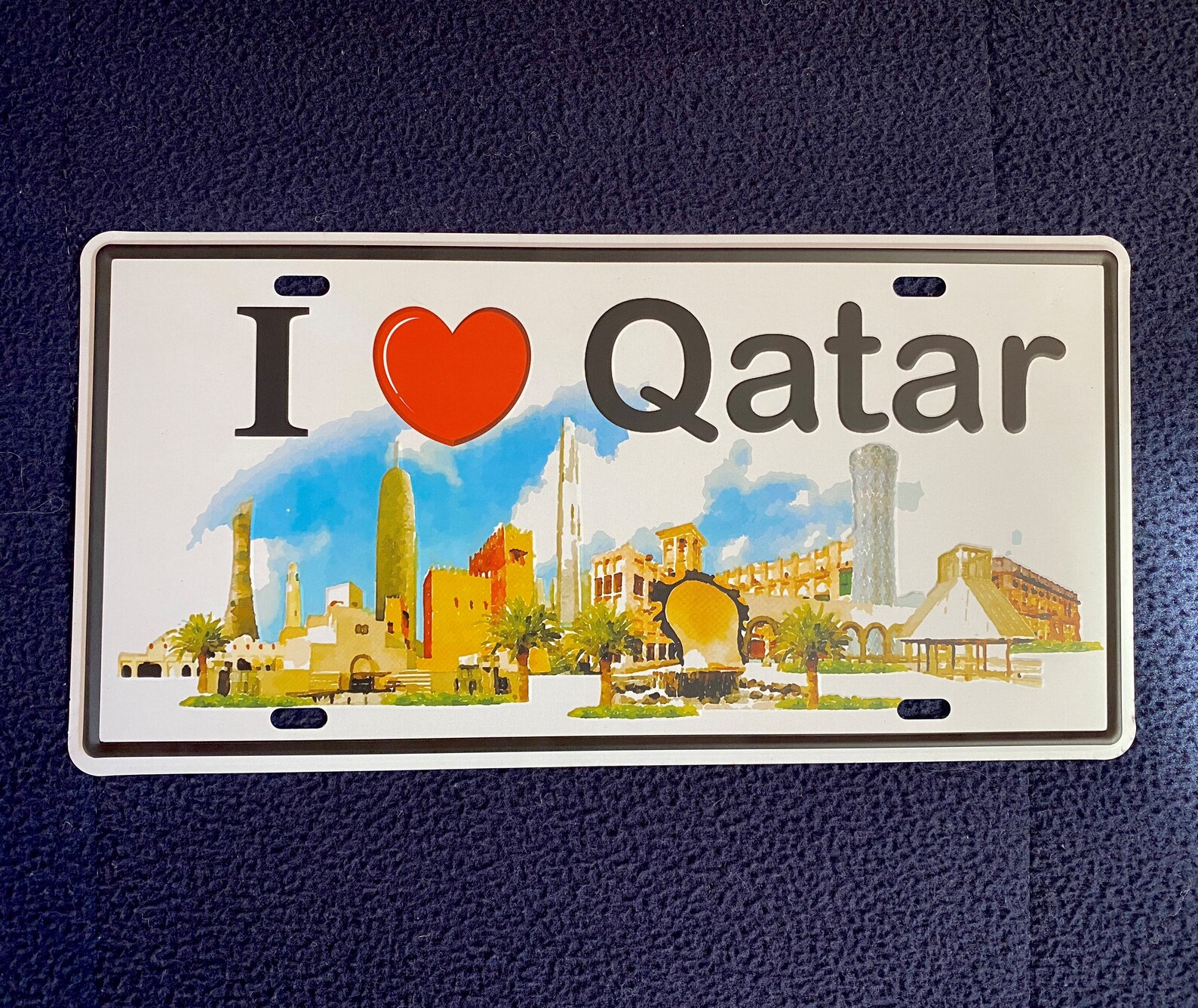 QATAR I Love Qatar License Plate Metal Sign new - Etsy