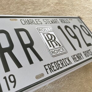 ROLLS ROYCE License Plate Metal Sign Decor new - Etsy