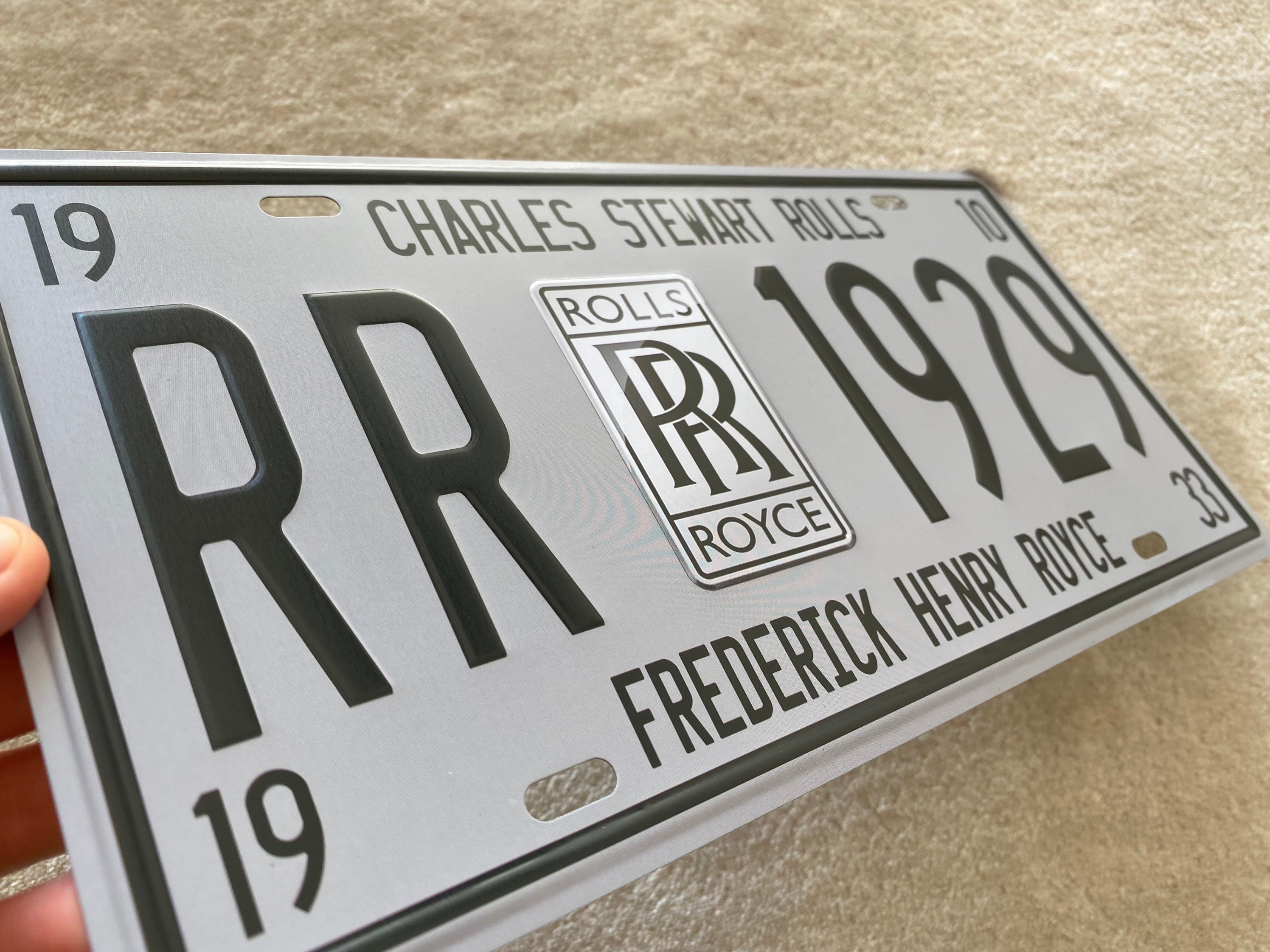 ROLLS ROYCE License Plate Metal Sign Decor new - Etsy