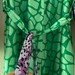 Pantera Maxi Dress Long Shirt Style Green & Purple One Size new W/tags ...
