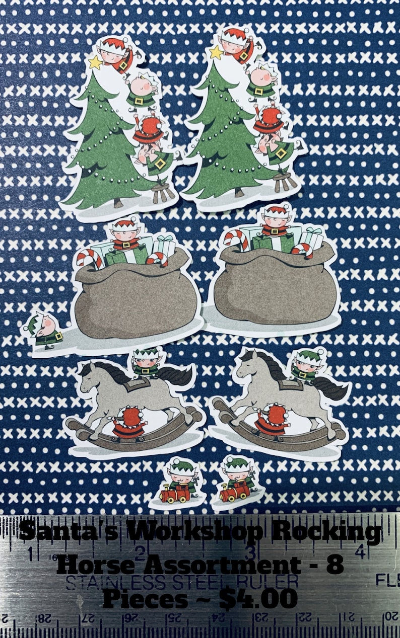 Stampin' UP! Retired Designer Series Paper -santas Workshop - Die Cut ...