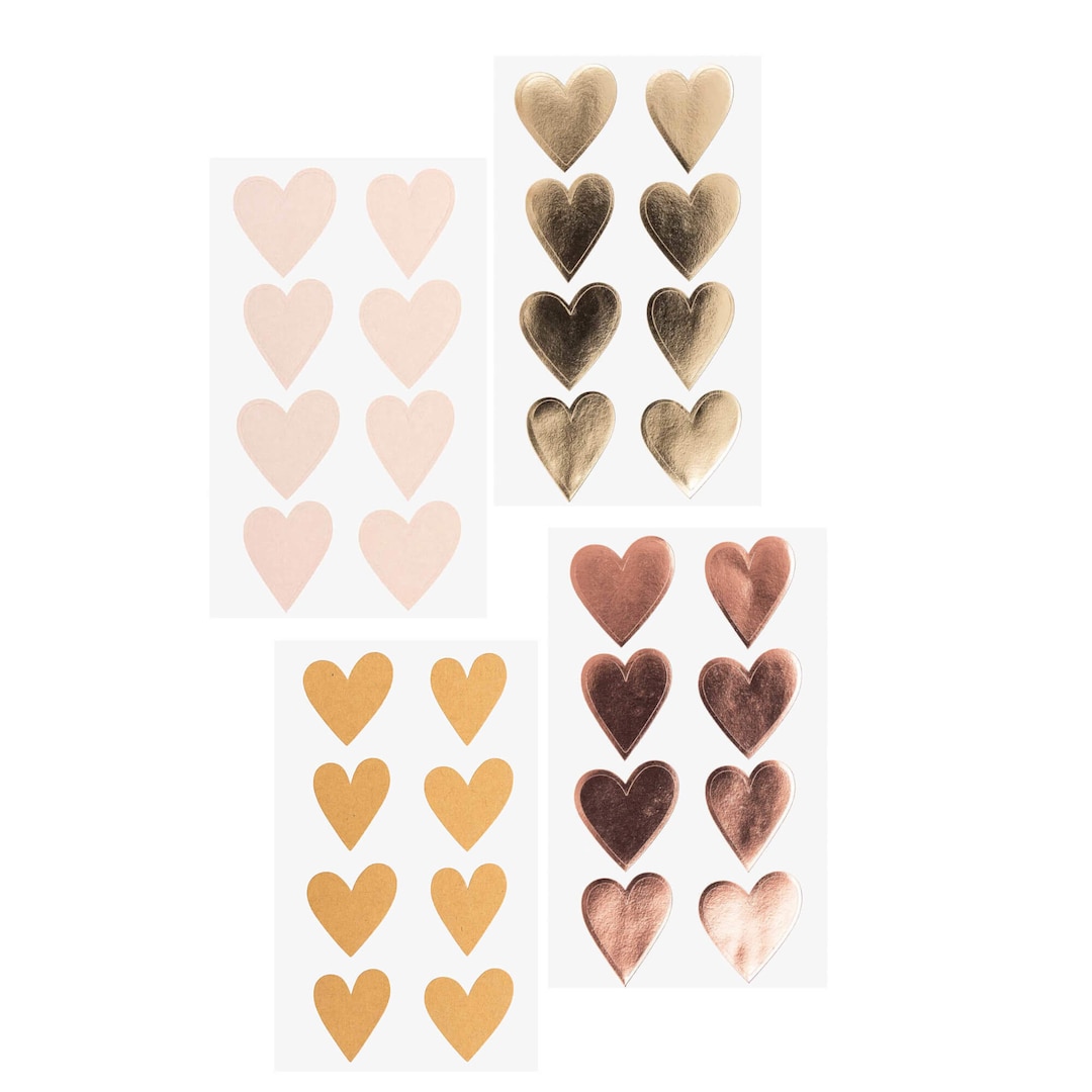 Sticker Herzen 4 Blatt X 8 Herzchen - Etsy