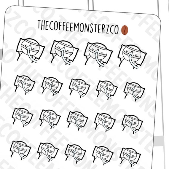 CPAP Emotis Hand Drawn Planner Stickers and Bullet Journal - Etsy
