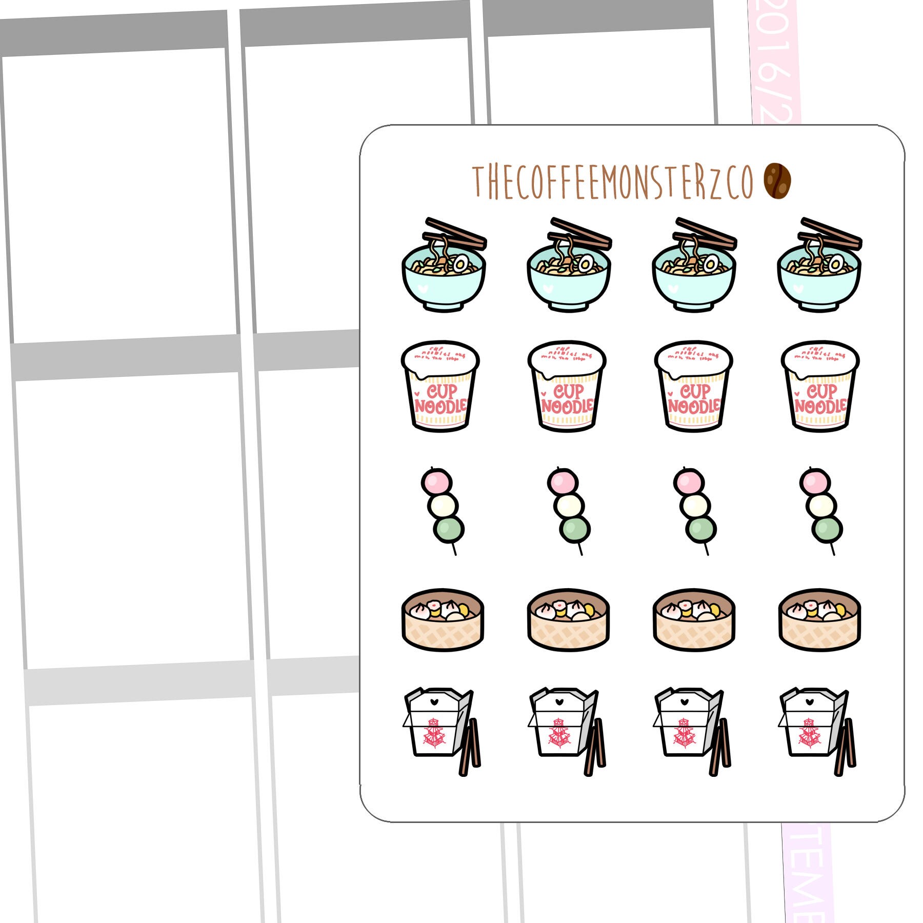 Cute Easy Food Doodles