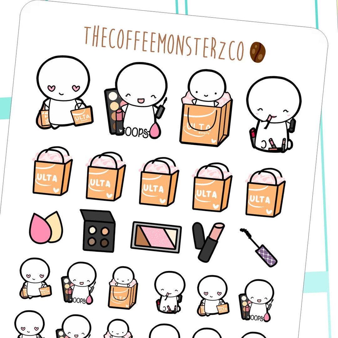 Ulta Emotis Hand Drawn Planner Stickers and Bullet Journal Emoti ...