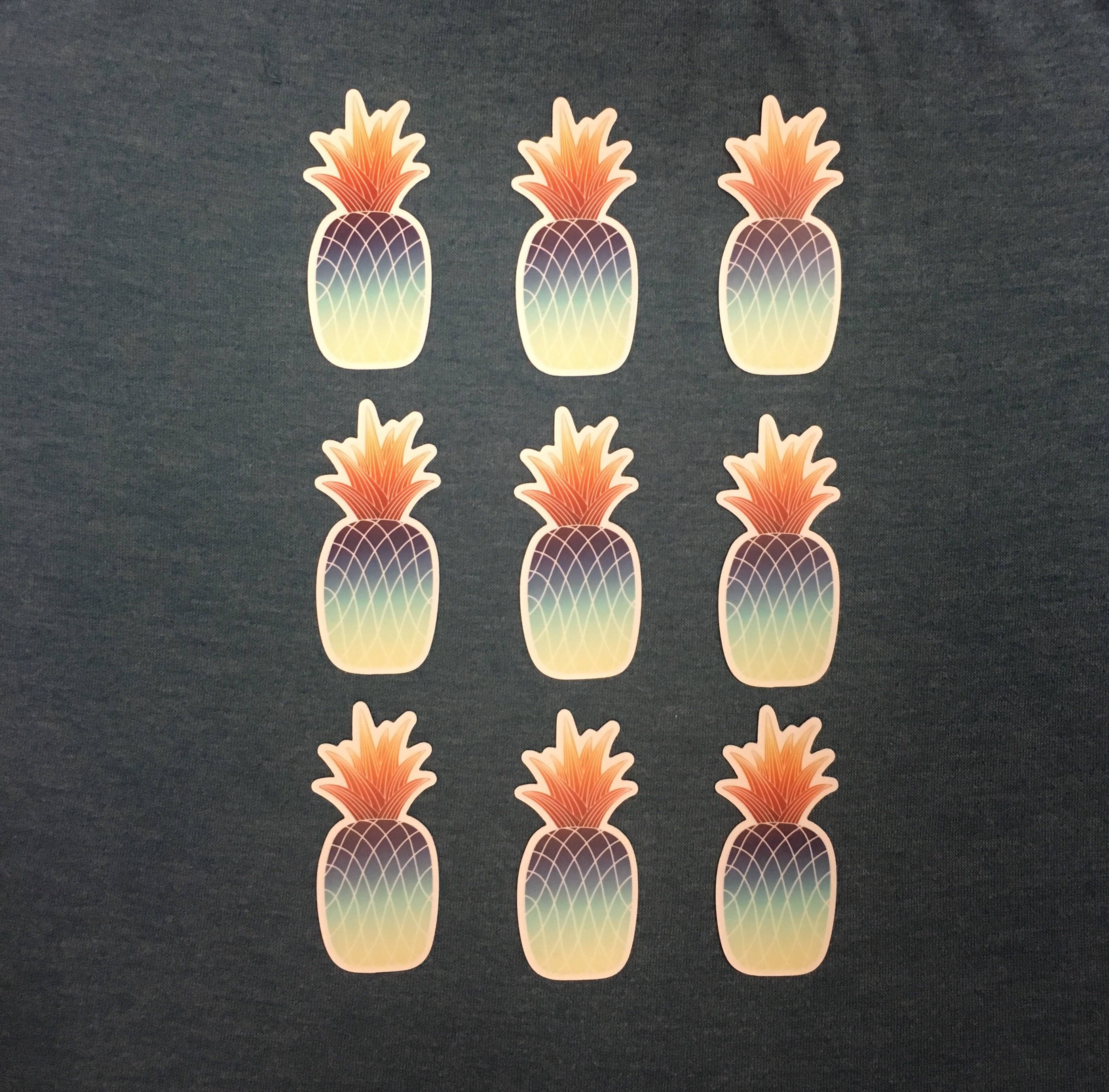 Pineapple Vinyl Sticker, Laptop Decal - Etsy