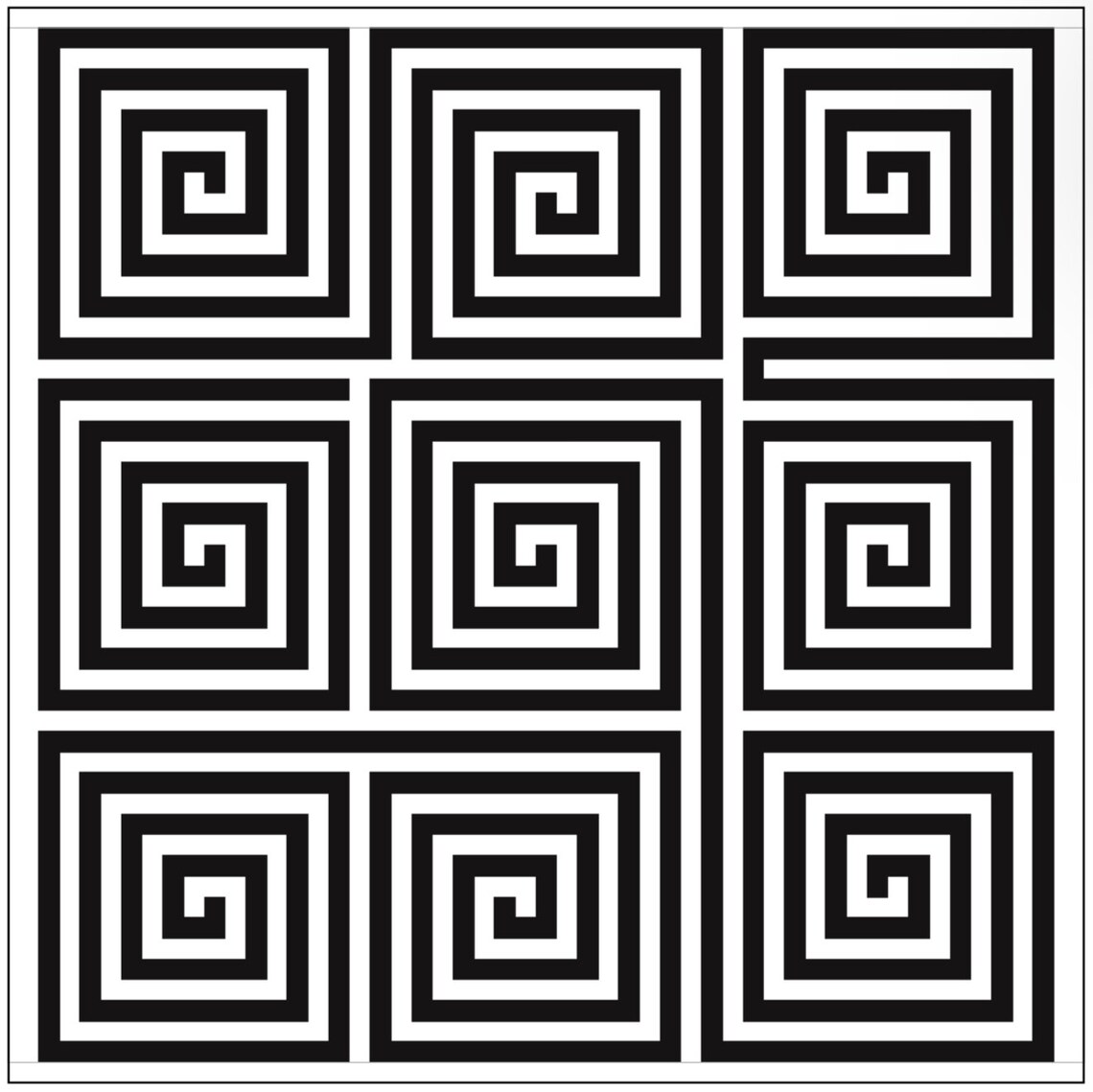 Square Spirals Geometric Cross Stitch Pattern - Etsy