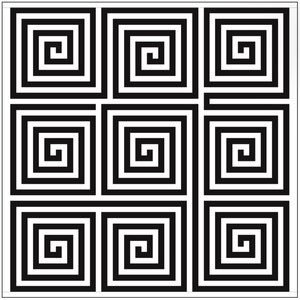 Square Spirals Geometric Cross Stitch Pattern - Etsy