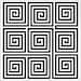 Square Spirals Geometric Cross Stitch Pattern - Etsy