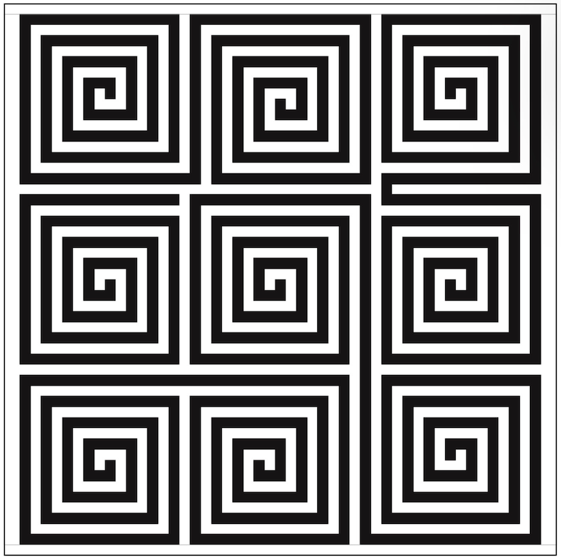 Square Spirals Geometric Cross Stitch Pattern - Etsy
