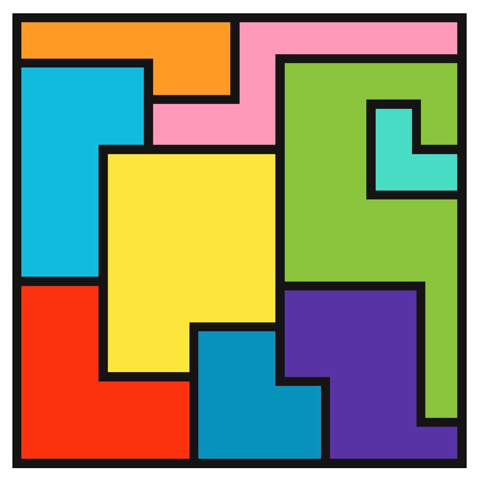 Cubism Tetris Cross Stitch Pattern - Etsy