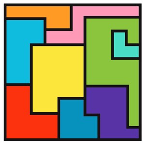 Cubism Tetris Cross Stitch Pattern - Etsy