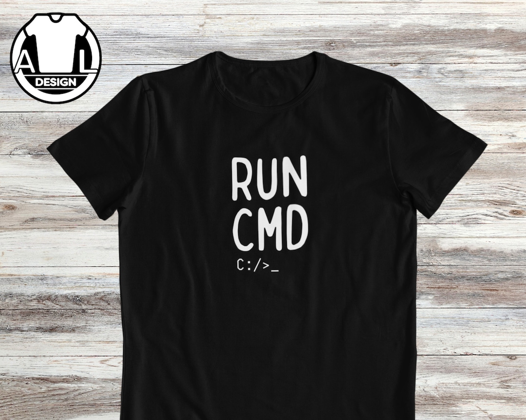 Run Cmd Shirt, Programmer T-shirt, Coder Shirt, Tech Shirt, Computer ...