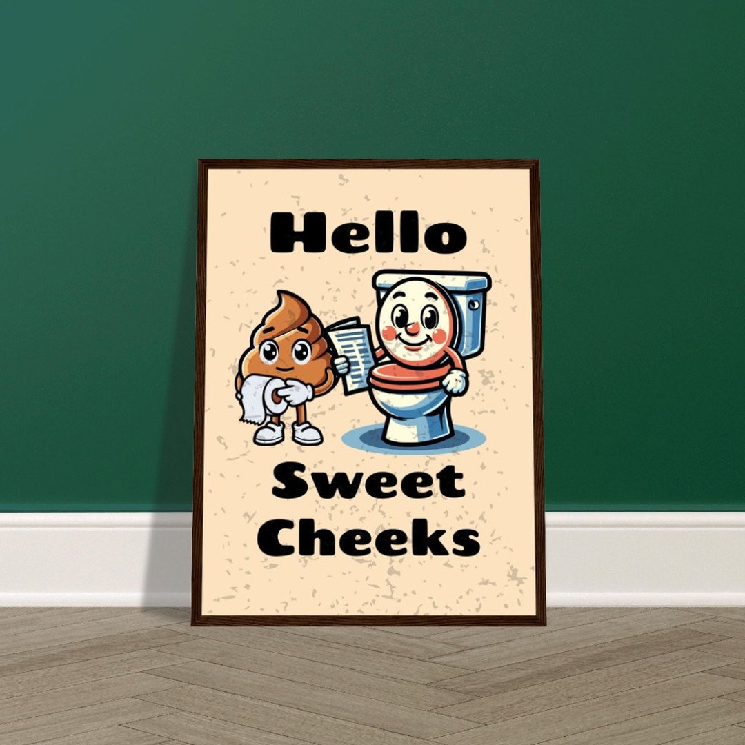 Funny Bathroom Poster, Joke Washroom Quote, Humorous Toilet Print ...