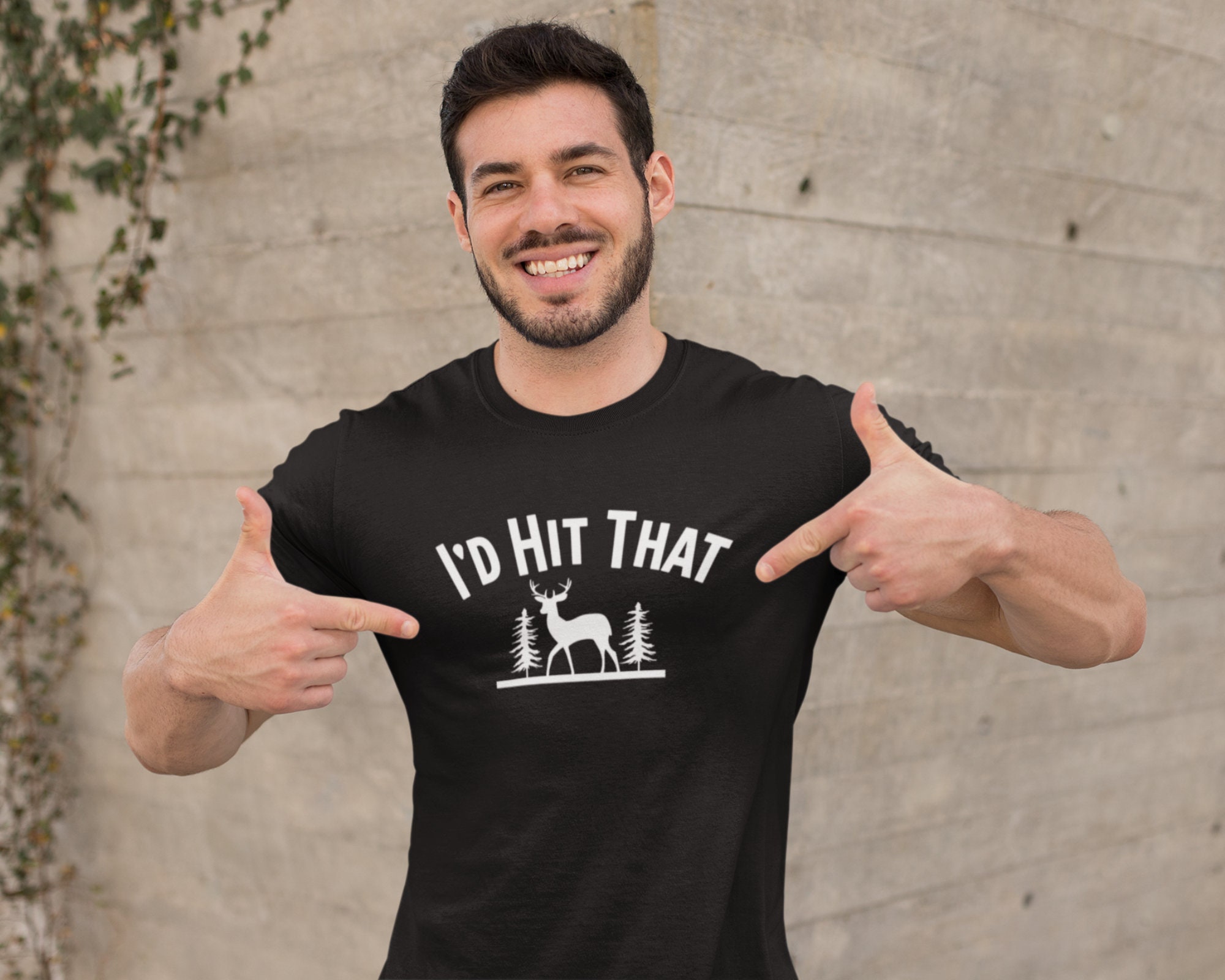 I'd Hit That, Funny Hunting Shirt, Funny Deer Hunting T-shirt, Funny ...