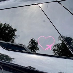 Heart Airplane Vinyl Decal Sticker | Aviation | Pilot | Avgeek - Etsy
