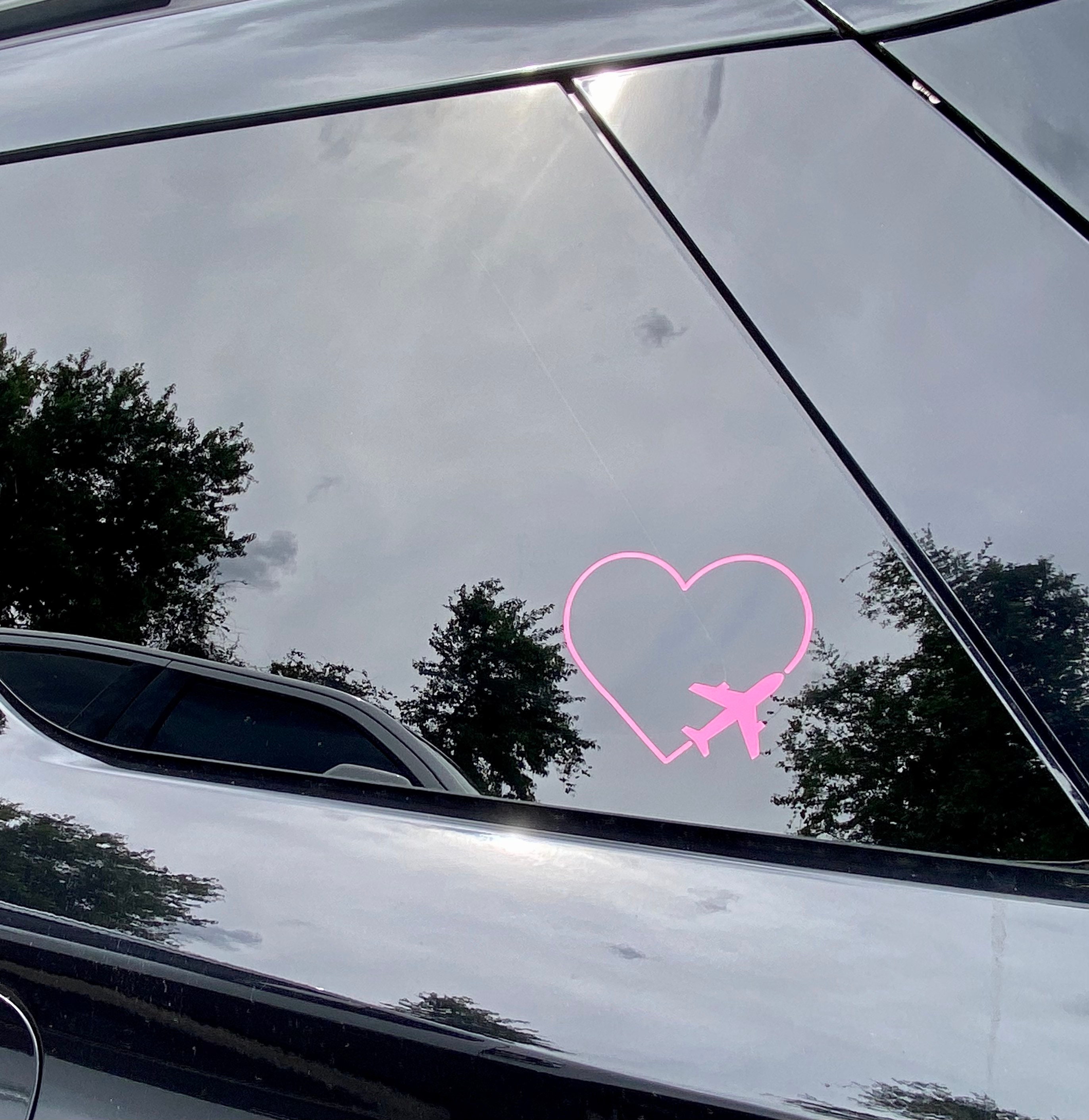 Heart Airplane Vinyl Decal Sticker | Aviation | Pilot | Avgeek - Etsy