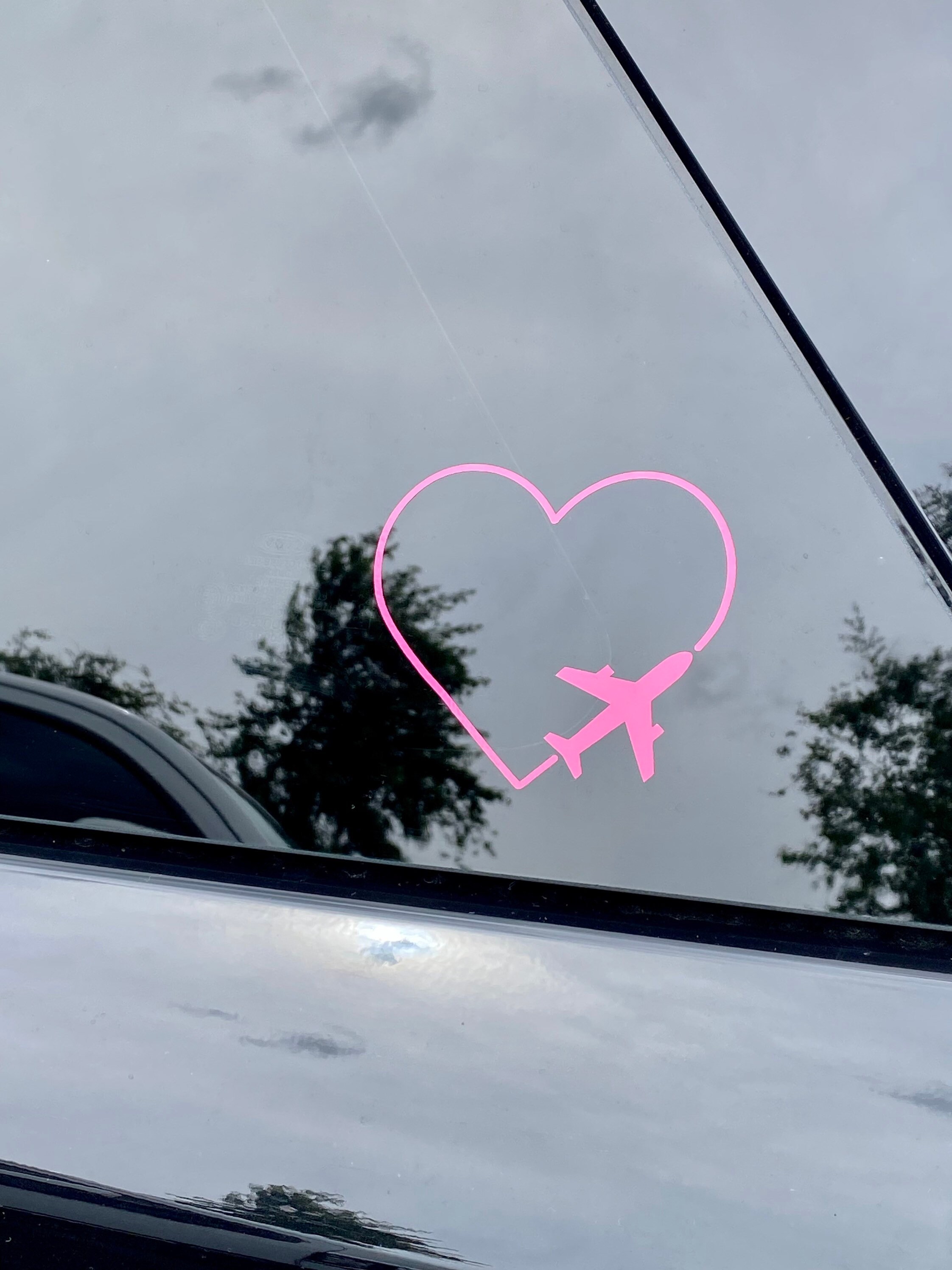Heart Airplane Vinyl Decal Sticker | Aviation | Pilot | Avgeek - Etsy
