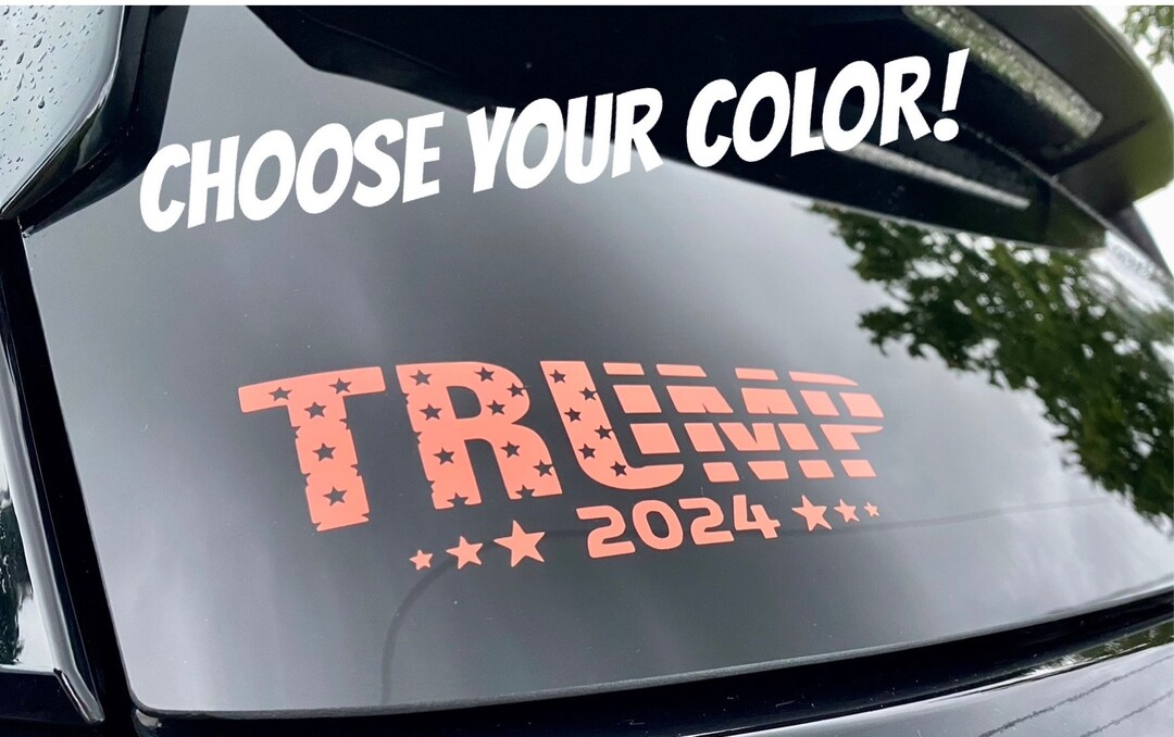 Trump 2024 Vinyl Decal | Windows, Vehicles | Trump Vance 24| American ...