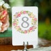 Digital Download. Floral Watercolor Table Numbers. Boho Pastel. - Etsy