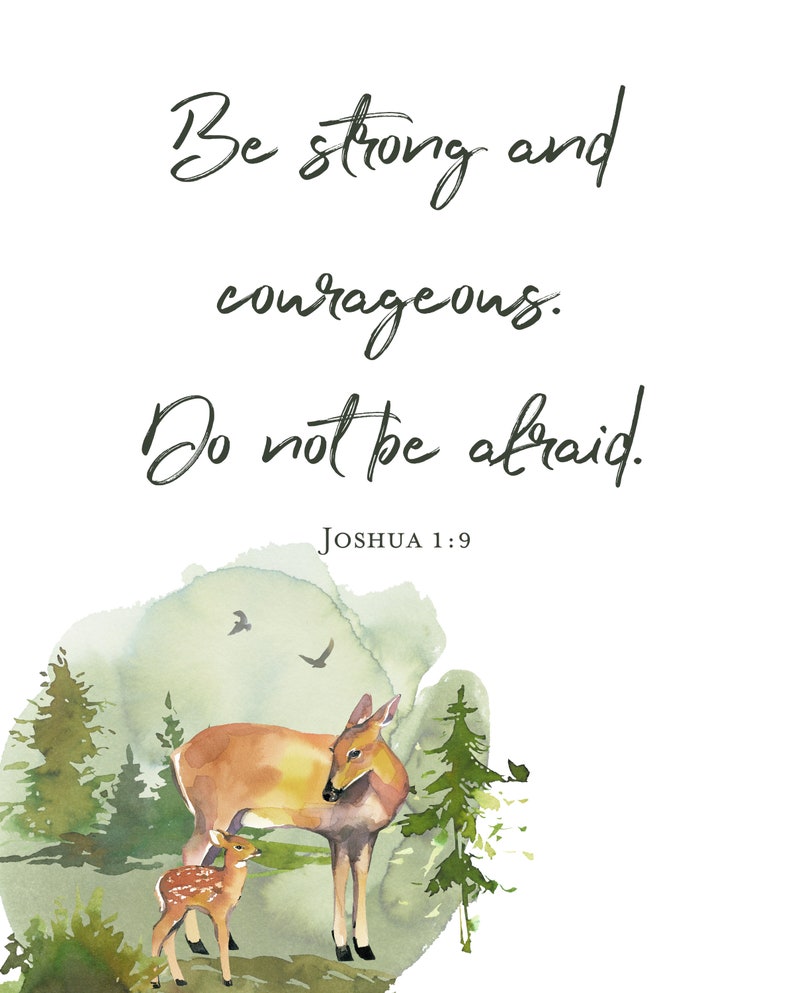 Forest Watercolor Bible Verses. Digital Download - Etsy