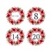 Digital Download. Floral Watercolor Table Numbers. Romantic - Etsy
