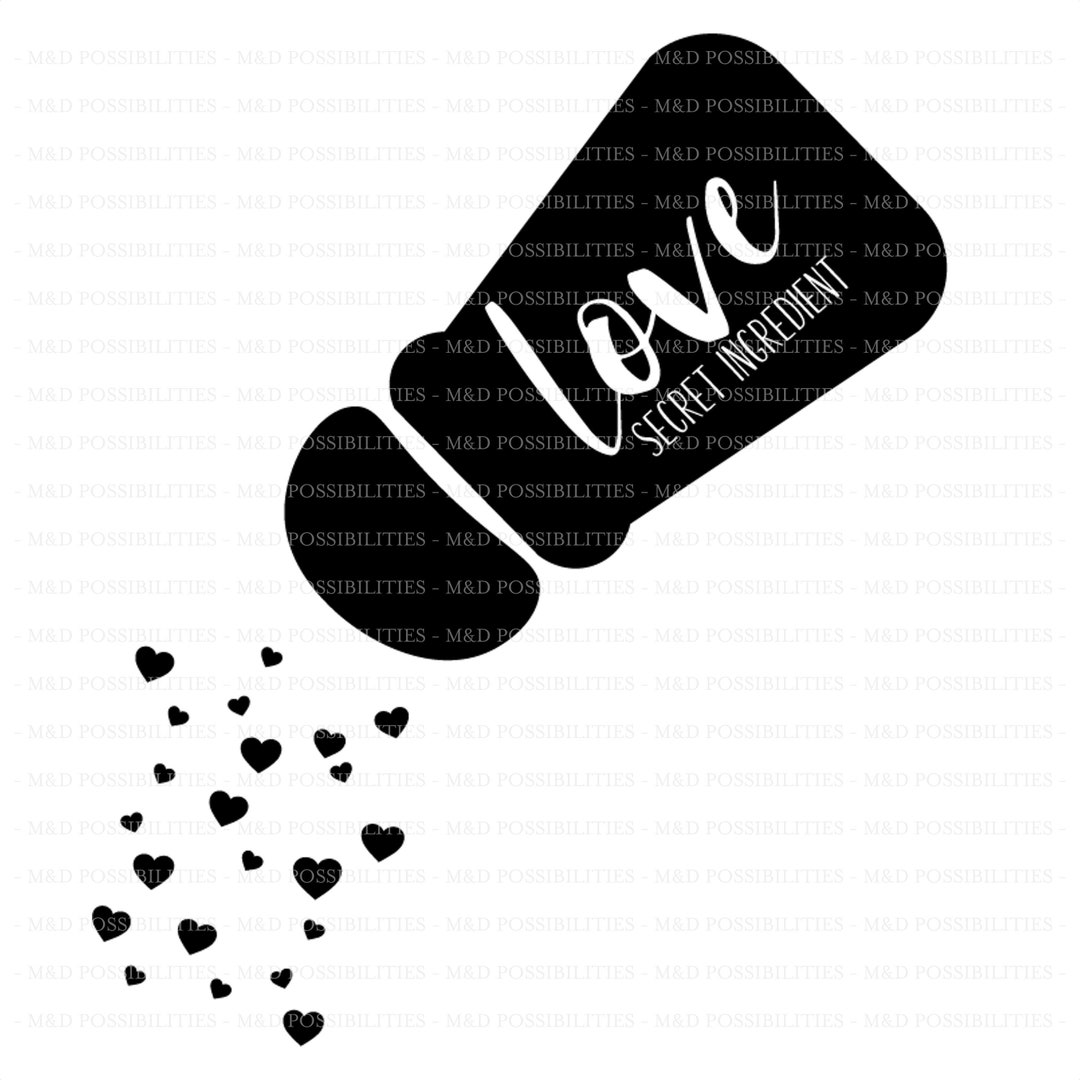SVG (cut File) Love is the Secret Ingredient - Etsy