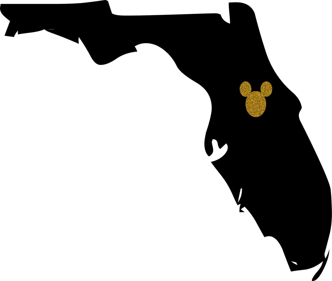 SVG cut File Florida Mickey Disney Cut Out - Etsy