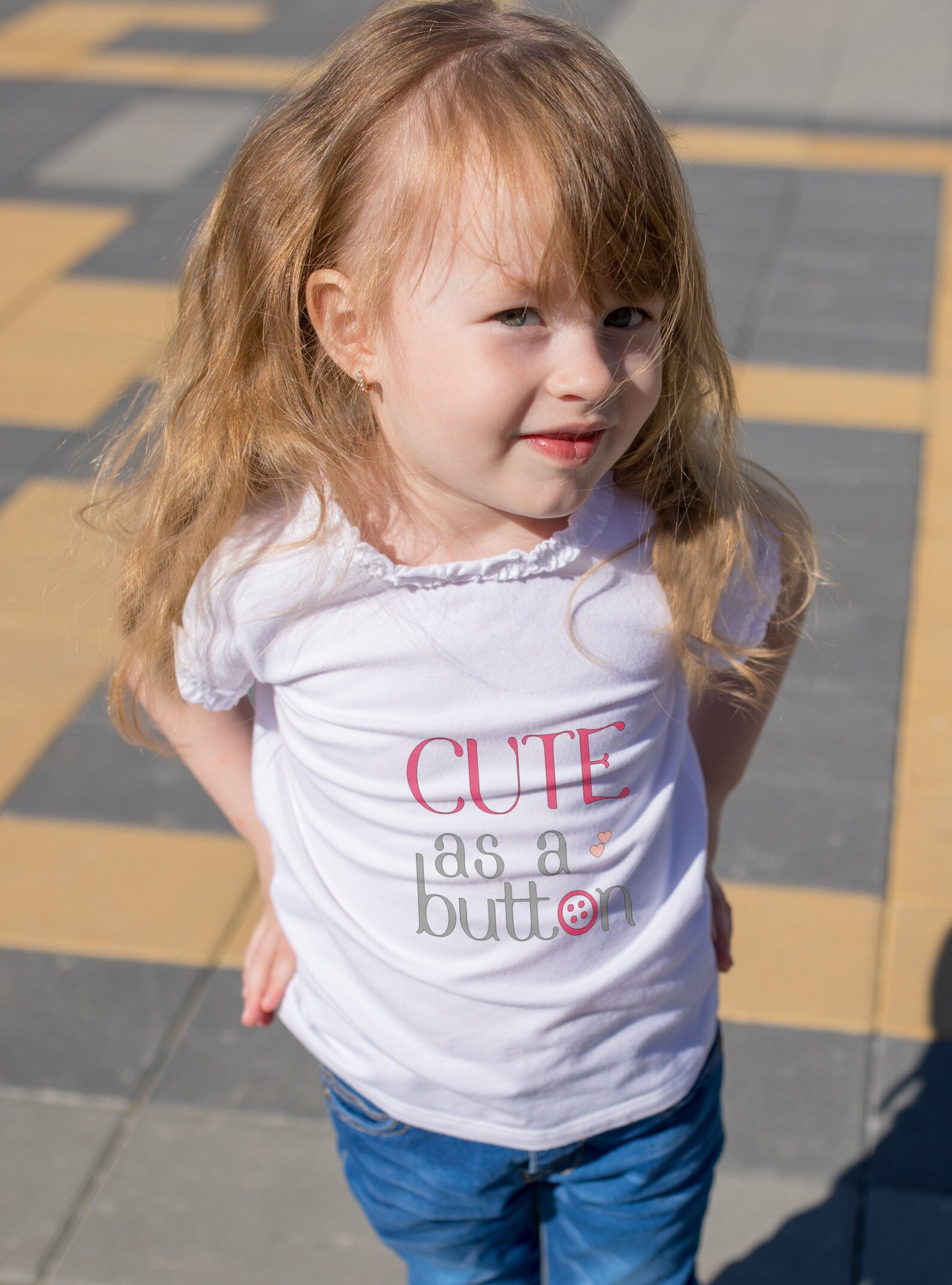 SVG (cut File) Cute as a Button - Etsy