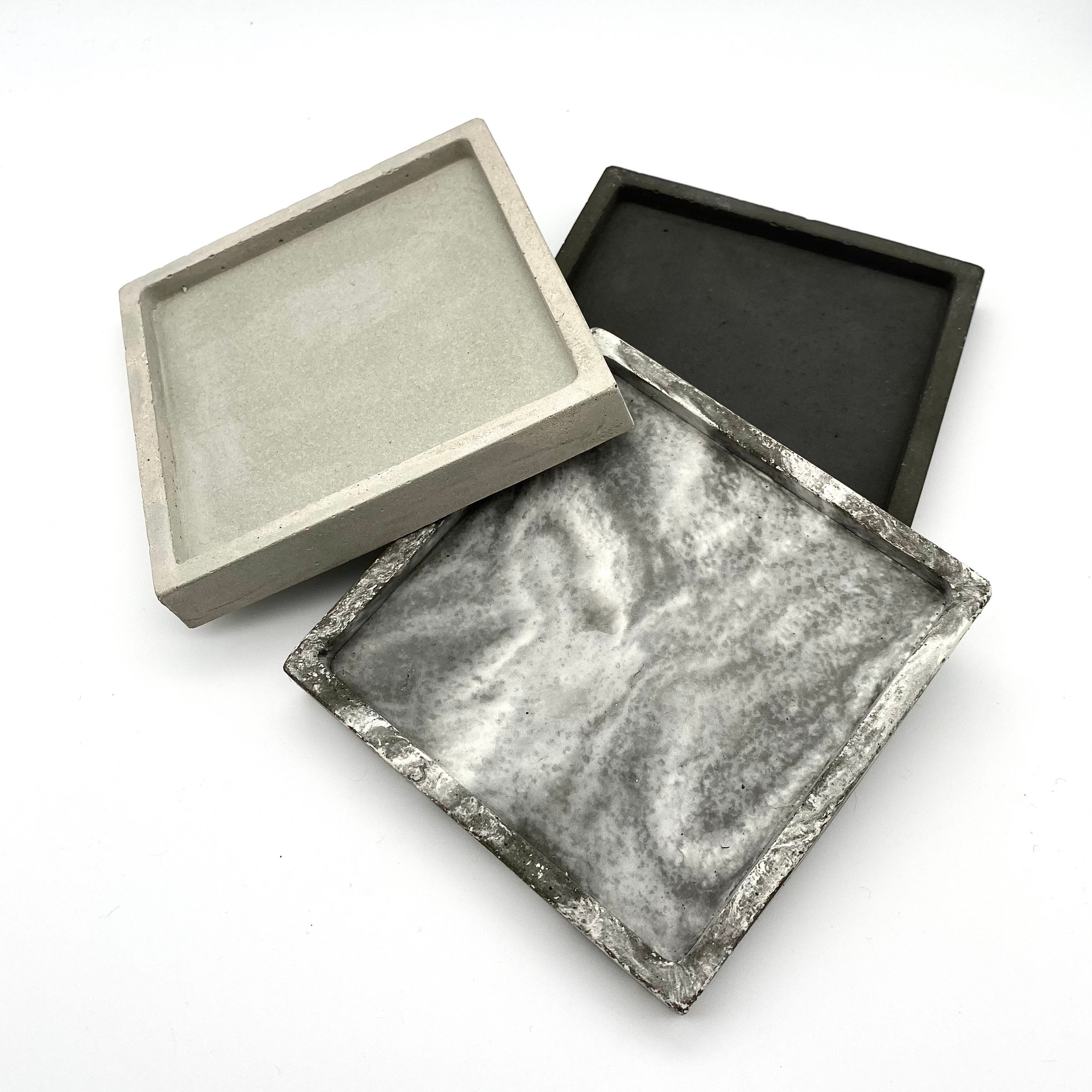 Jewellery tray Candle tray Manta Concrete coaster Planter tray Concrete ...