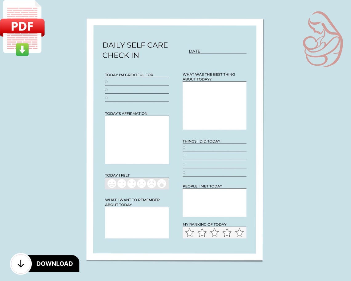 My Breastfeeding Journal. A Printable Journal With Prompts for Mothers ...