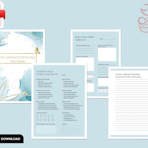My Breastfeeding Journal. A Printable Journal With Prompts for Mothers ...