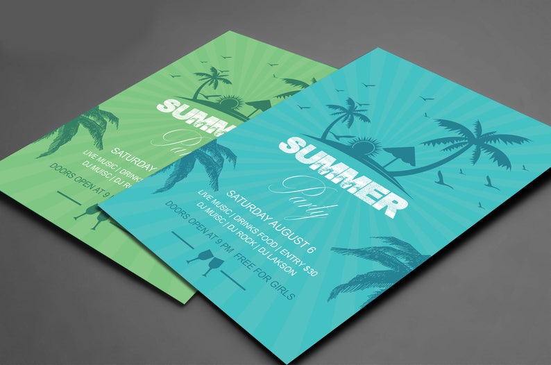 Editable Summer Flyer Template Summer Party Flyer Summer Flyer Summer ...