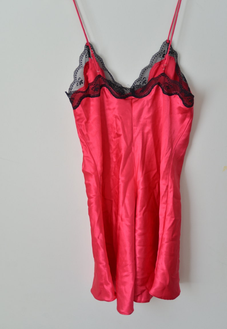 Red Satin Vintage One Piece Teddy Bodysuit Romper Etsy