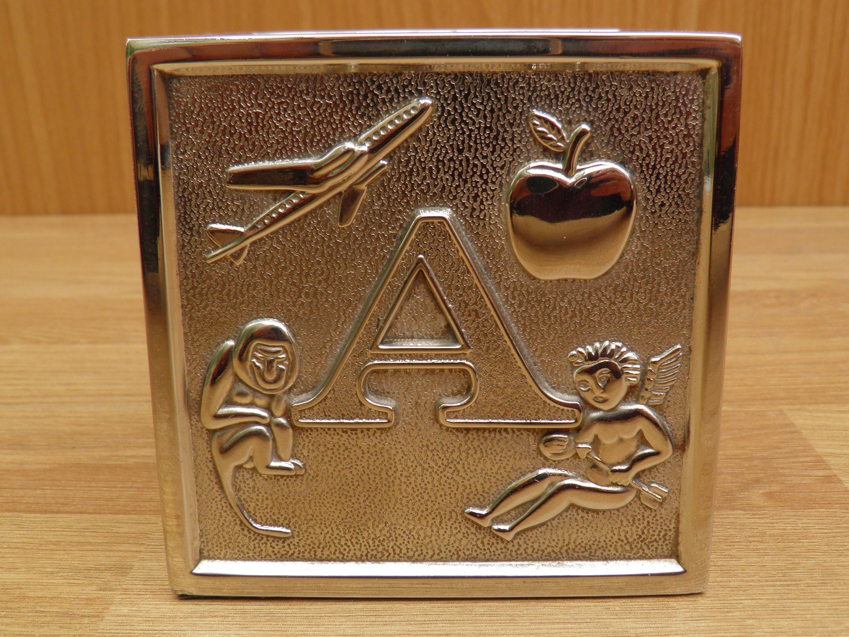 Silver Plated Play Block Money Box Vintage Home Decor - Etsy