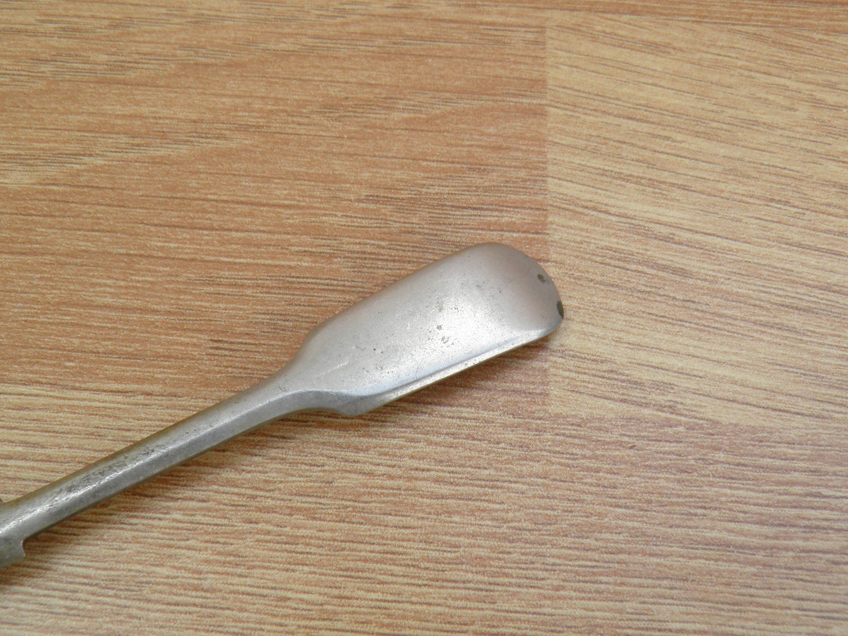 Nickel Silver Mustard Spoon Fiddle Pattern Vintage Cutlery - Etsy UK