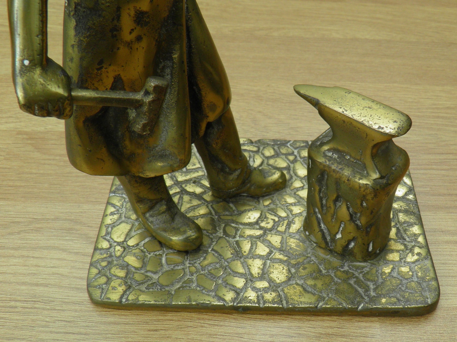 Brass Blacksmith Figure/statue Vintage Home Decor - Etsy