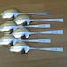 Silver Plated Dessert Spoons Made by Viners Silver Rose Pattern Boxed ...
