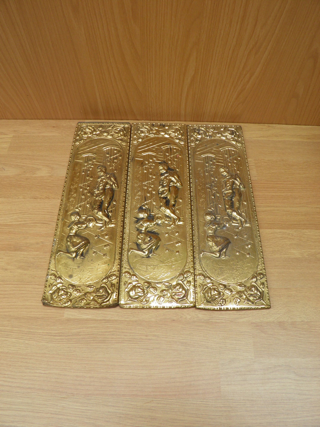 Brass Wall Plaques, Elpec - Vintage Decorative, Ornamental Brassware - Etsy