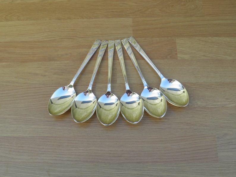 Silver Plated Dessert Spoons Made by Viners Silver Rose - Etsy