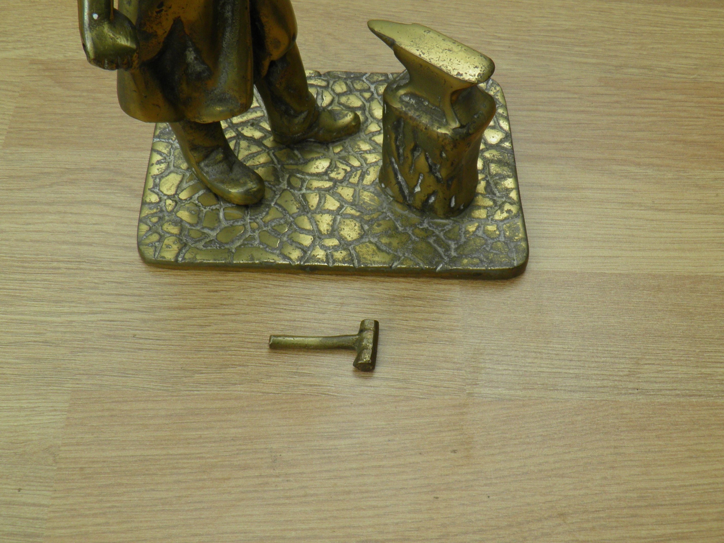 Brass Blacksmith Figure/statue Vintage Home Decor - Etsy