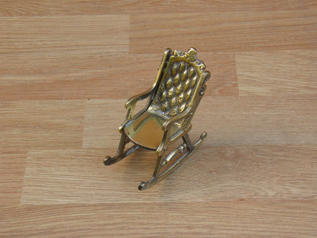 Brass Rocking Chair Ornament Vintage Brassware, Decorative, Ornamental ...