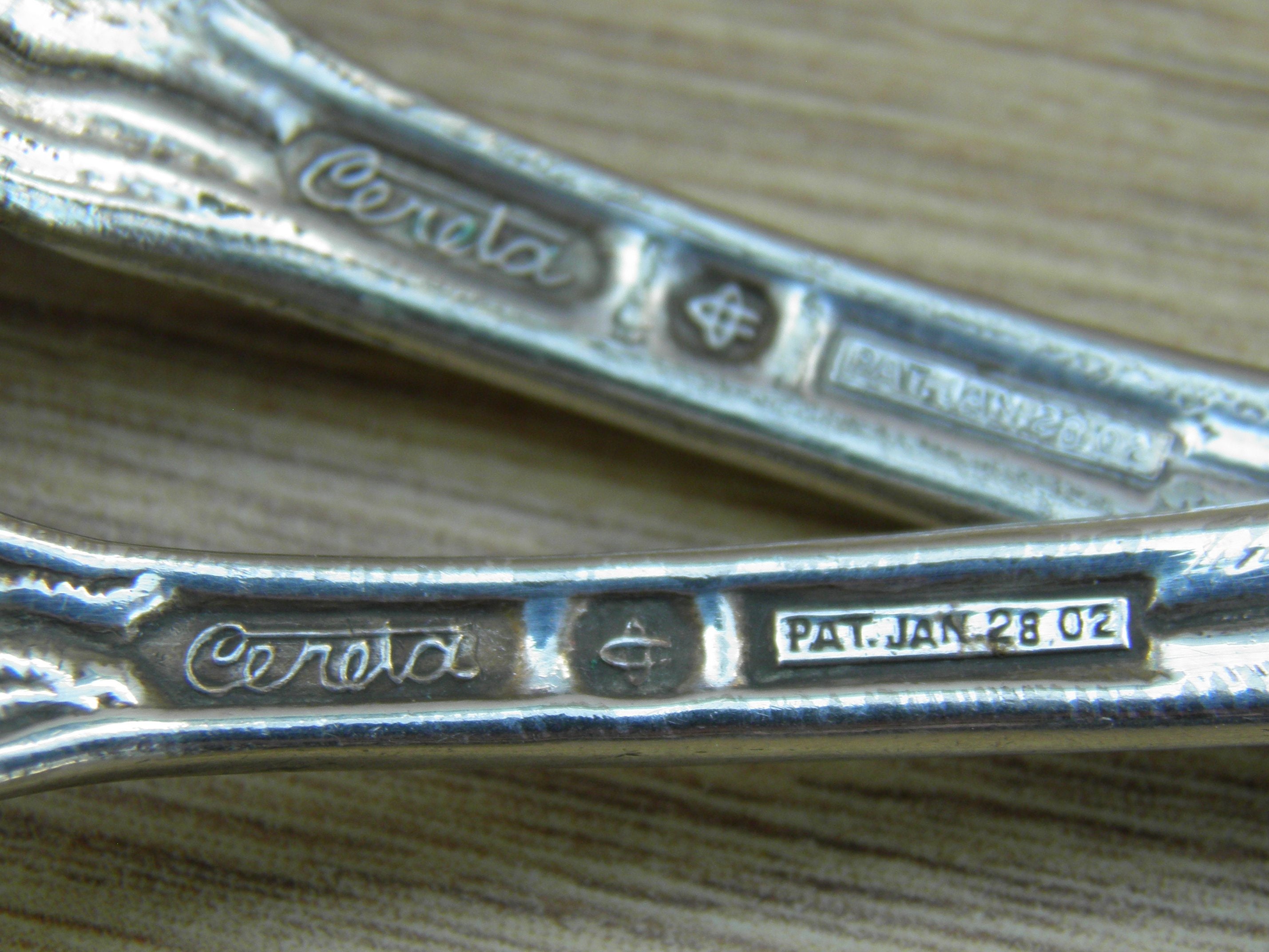 Silver Plated Cereta Fork & Spoon Made by Oneida C1902 | Etsy