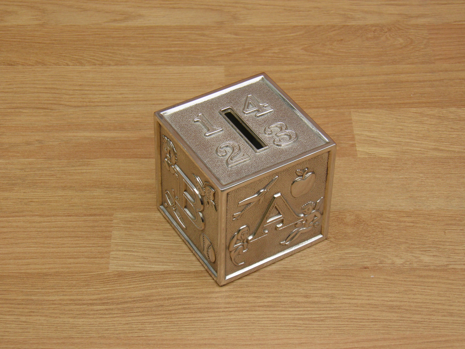 Silver Plated Play Block Money Box Vintage Home Decor - Etsy