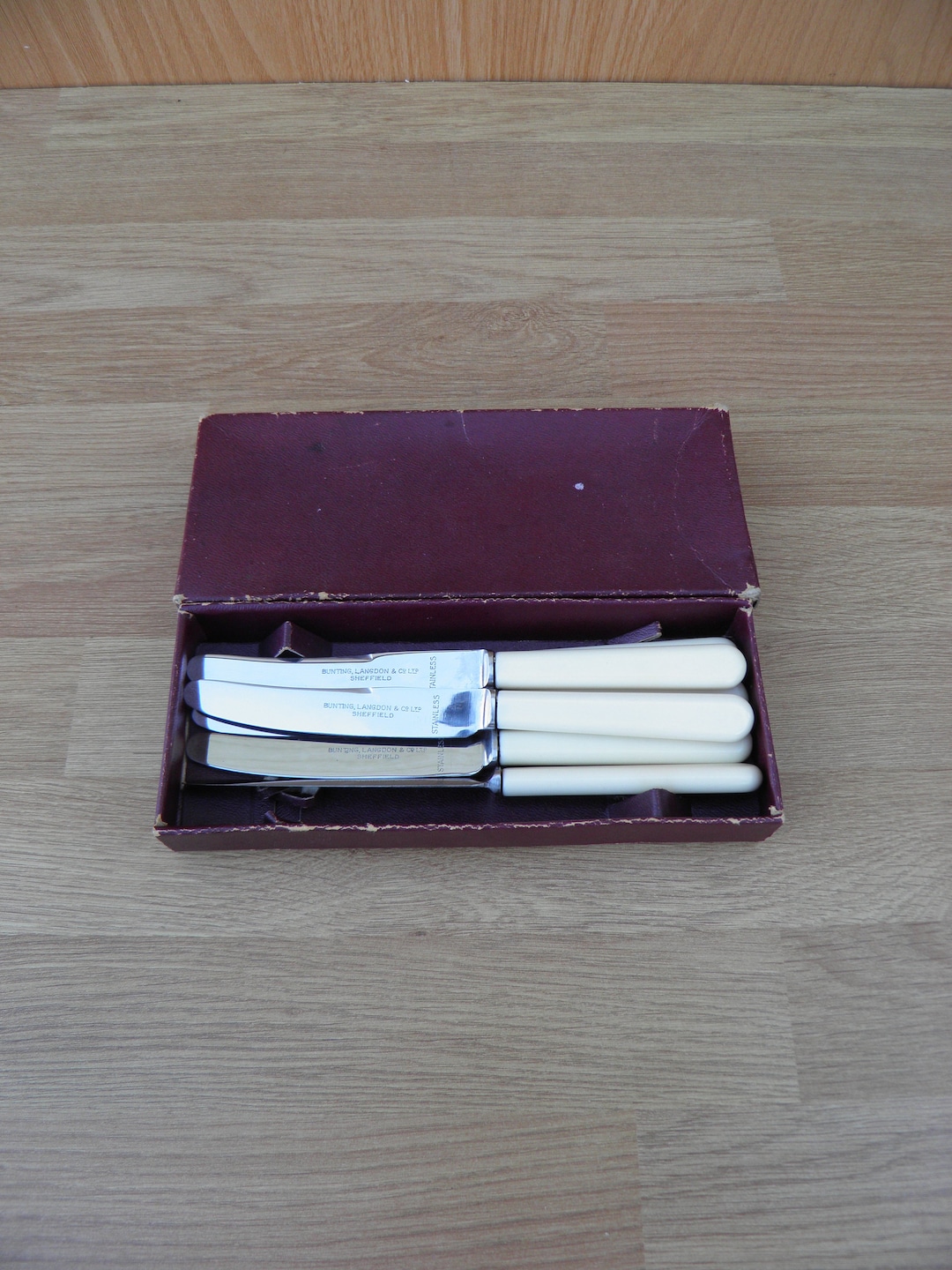 Stainless Steel Tea Cutlery, Ivorine Handles, Bunting, Langdon & Co Ltd ...