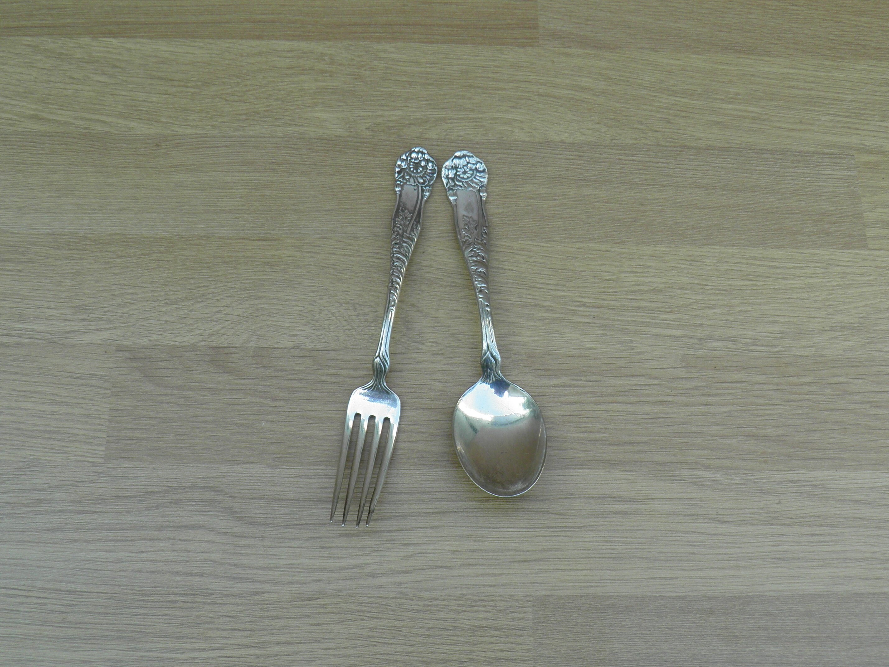 Silver Plated Cereta Fork & Spoon Made by Oneida C1902 | Etsy