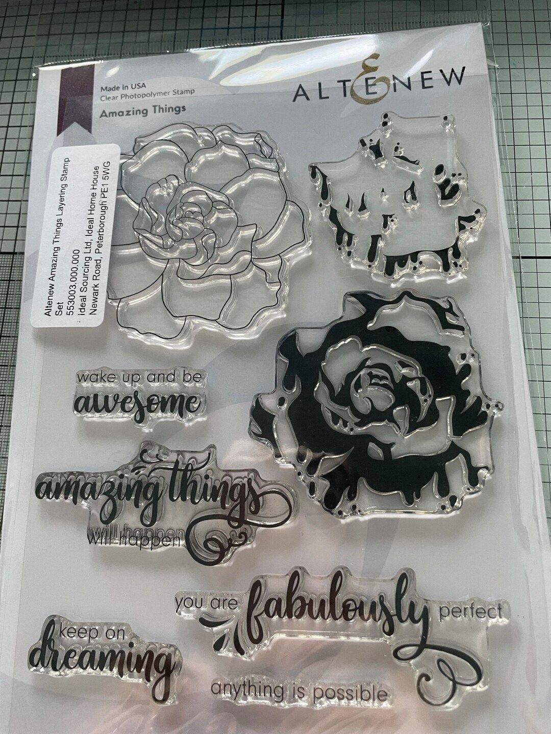 ALTENEW Clear Photopolymer FLORAL Stamp Sets, 9 Choices, Lightly Used ...