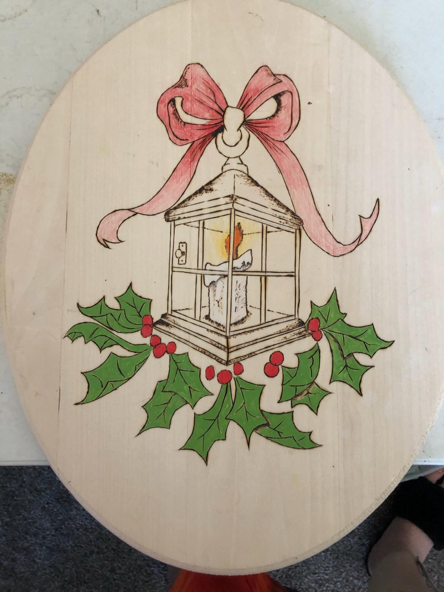 Pyrography Christmas Wall Art: Wood Burning Holiday Decor - Etsy