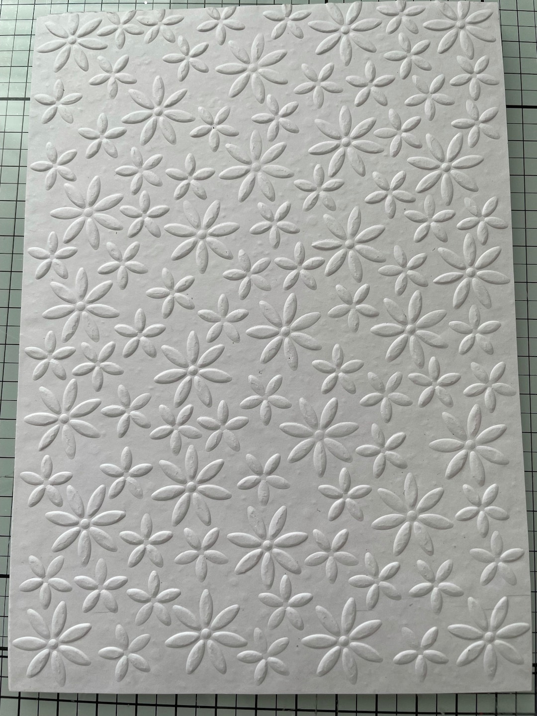 Handmade Embossed Cardstock Backgrounds, Floral, Paisley, Vines (5x7 ...